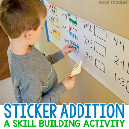 Dot Sticker Addition: A Fun Math Activity - Busy Toddler