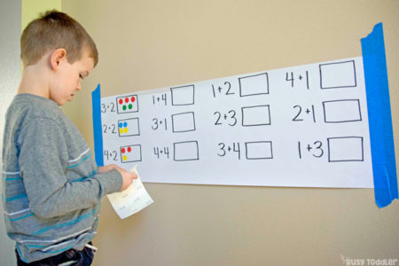 Dot Sticker Addition: A Fun Math Activity - Busy Toddler