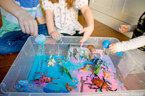 Oobleck Party: A Messy Fun Activity - Busy Toddler