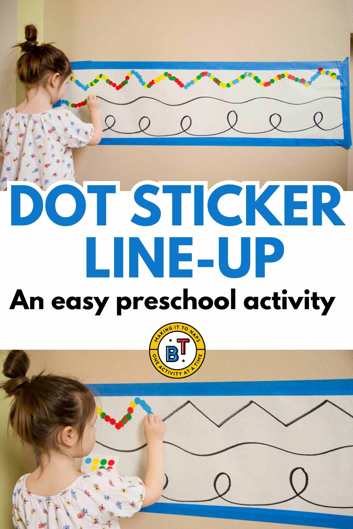 Sticker Lines: Fine Motor Activity - Busy Toddler
