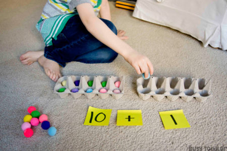 Easy Hands-On Addition Activity with Ten-Frames - Busy Todler