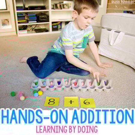 Easy Hands-On Addition Activity with Ten-Frames - Busy Todler