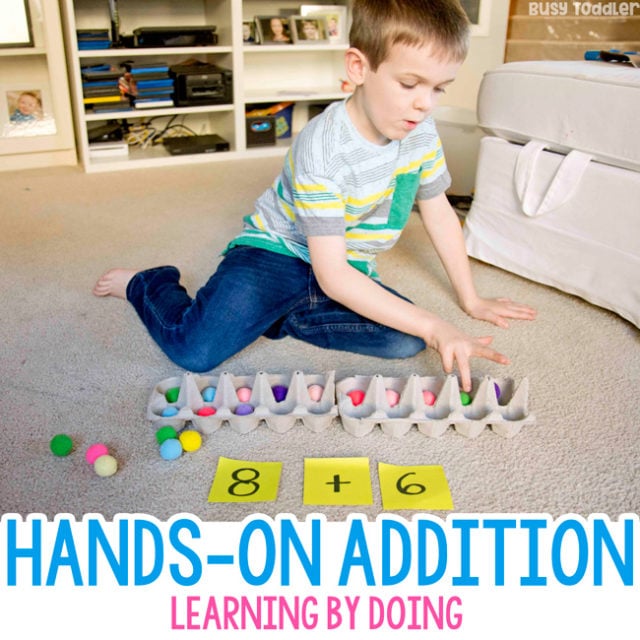 Easy Hands-On Addition Activity with Ten-Frames - Busy Todler