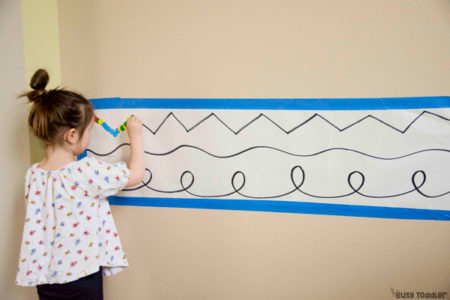 Sticker Lines: Fine Motor Activity - Busy Toddler