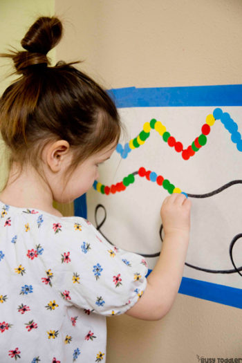 Sticker Lines: Fine Motor Activity - Busy Toddler