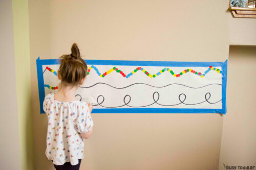 Sticker Lines: Fine Motor Activity - Busy Toddler