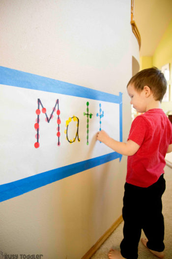 Name Game Dot Sticker Activity - Busy Toddler