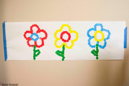 Dot Sticker Flowers Sort & Match Activity - Busy Toddler