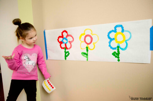 Dot Sticker Flowers Sort & Match Activity - Busy Toddler
