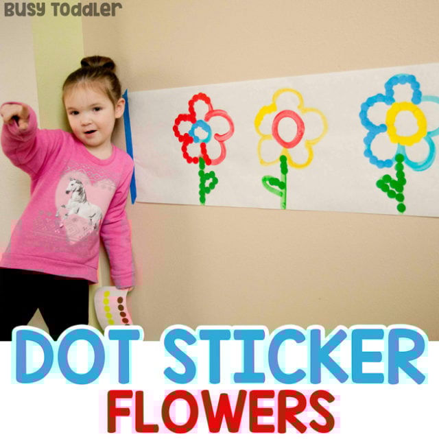 Dot Sticker Flowers Sort & Match Activity - Busy Toddler