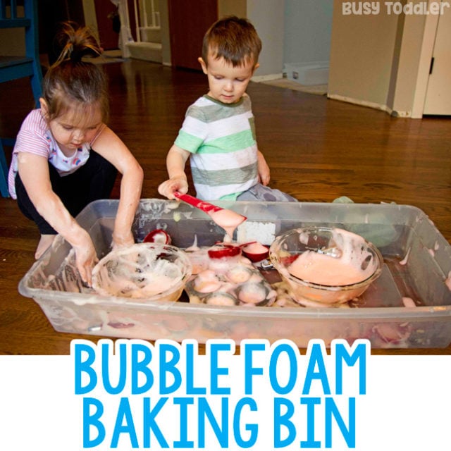 Bubble Foam Sensory Activity - Busy Toddler