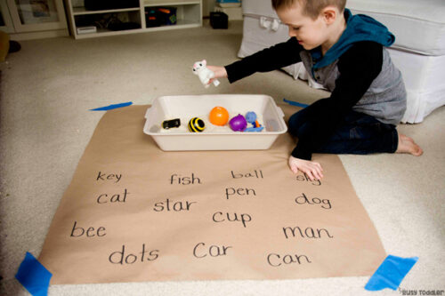 Matching Objects to Words: Reading Activity - Busy Toddler