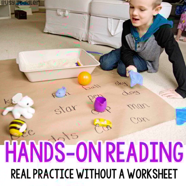 Matching Objects to Words: Reading Activity - Busy Toddler