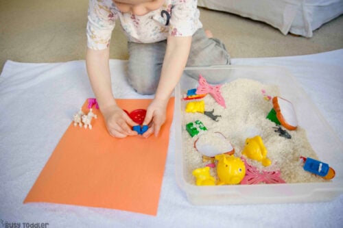 Matching Pairs: An Easy Sensory Activity - Busy Toddler