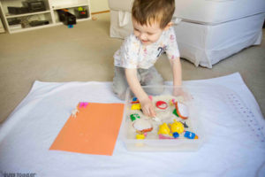 Matching Pairs: An Easy Sensory Activity - Busy Toddler