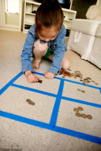 Coin Sorting Preschool Math Activity - Busy Toddler