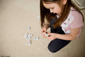 Domino Line-Up Preschool Math Activity - Busy Toddler