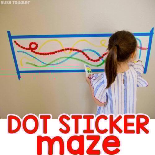 Dot Sticker Maze: Fine Motor Skills Activity - Busy Toddler