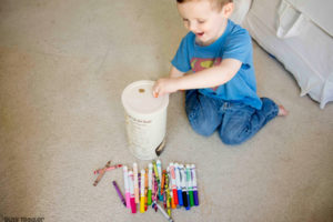 Size Sorting Box Toddler Activity - Busy Toddler