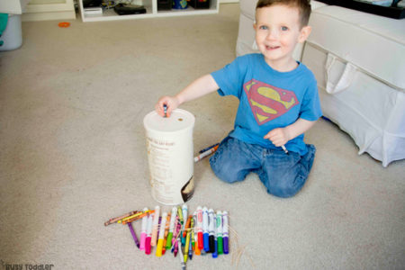 Size Sorting Box Toddler Activity - Busy Toddler
