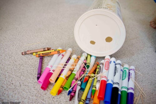 Size Sorting Box Toddler Activity - Busy Toddler