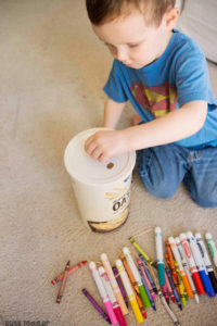 Size Sorting Box Toddler Activity - Busy Toddler