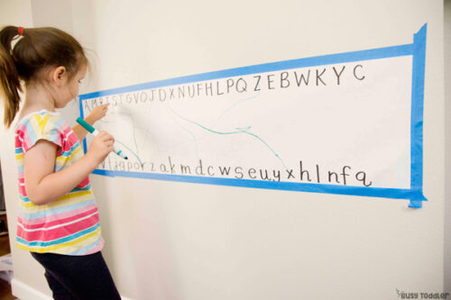 Easy Alphabet Matching Activity for Kids - Busy Toddler