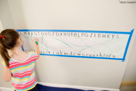 Easy Alphabet Matching Activity for Kids - Busy Toddler