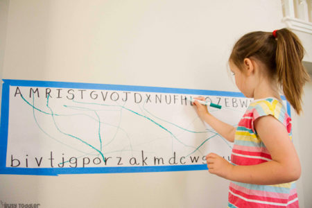 Easy Alphabet Matching Activity for Kids - Busy Toddler