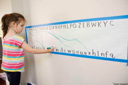 Easy Alphabet Matching Activity for Kids - Busy Toddler