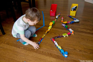Car Parade Fine Motor Skills Activity - Busy Toddler