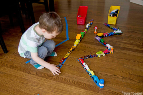 Car Parade Fine Motor Skills Activity - Busy Toddler