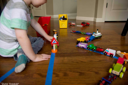 Car Parade Fine Motor Skills Activity - Busy Toddler