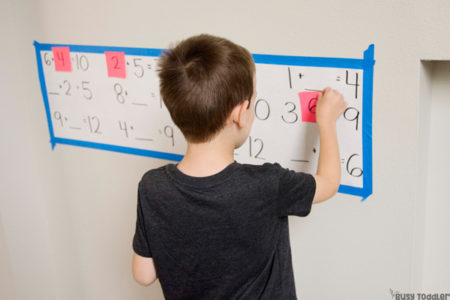 Finish the Equation Math Activity - Busy Toddler