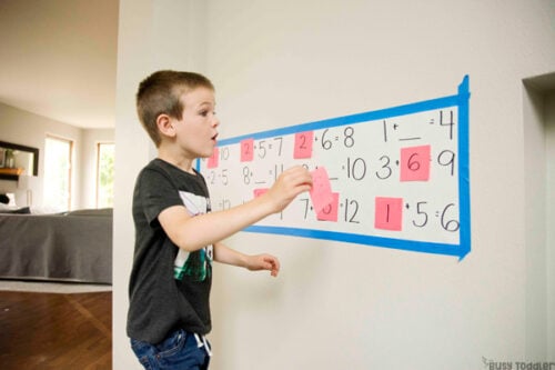 Finish the Equation Math Activity - Busy Toddler