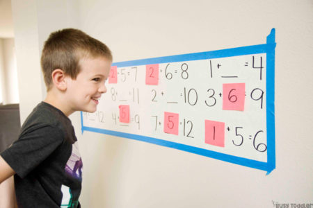 Finish the Equation Math Activity - Busy Toddler