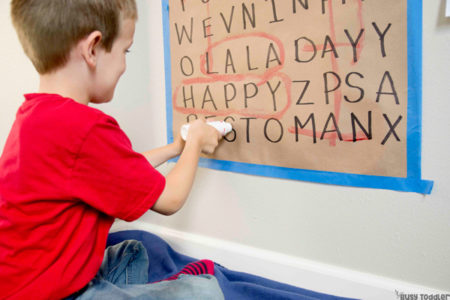 Giant Word Search Activity for Kids - Busy Toddler