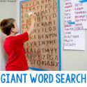 Giant Word Search Activity for Kids - Busy Toddler