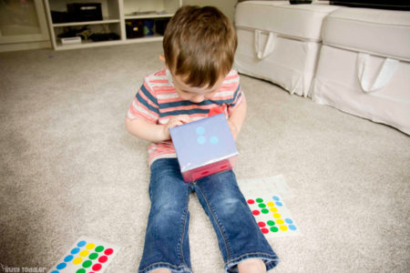 Color Sorting Cube - Busy Toddler
