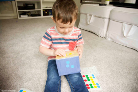 Color Sorting Cube - Busy Toddler