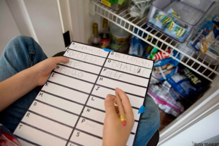 Write the Pantry Activity for Kindergarteners - Busy Toddler
