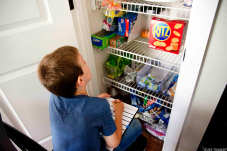 Write the Pantry Activity for Kindergarteners - Busy Toddler