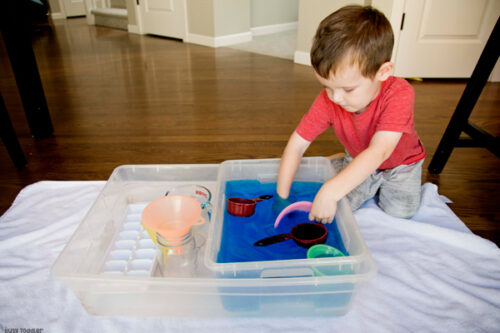 5 Things Kids Learn from Pouring Water - Busy Toddler