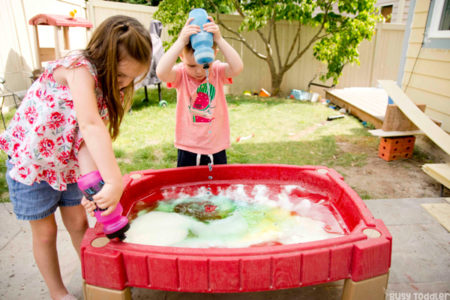 Turn Your Sand Box into a Science Table - Busy Toddler