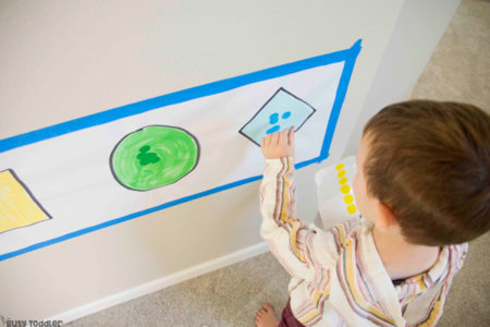How to Make a Dot Sticker Shapes Activity - Busy Toddler