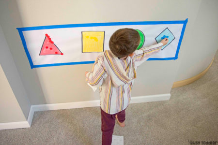 How to Make a Dot Sticker Shapes Activity - Busy Toddler