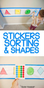 How to Make a Dot Sticker Shapes Activity - Busy Toddler
