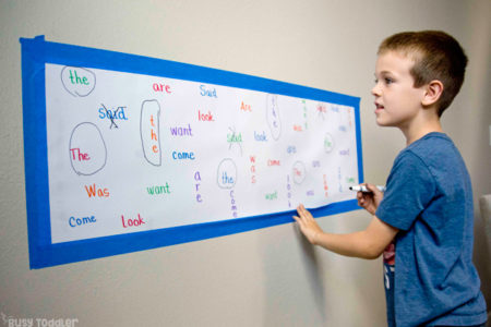 Sight Word Find Literacy Activity from Busy Toddler
