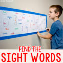 Sight Word Find Literacy Activity from Busy Toddler