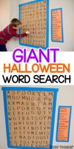 Giant Halloween Word Search - A Literacy Activity from Busy Toddler